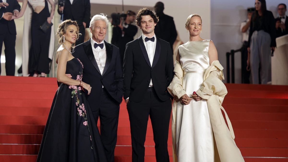 Uma Thurman y Richard Gere brillan en Festival de Cannes Uma Thurman y Richard Gere brillan en Festival de Cannes