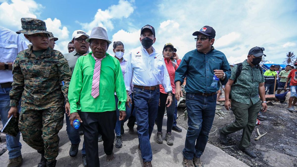 Cortizo inspecciona trabajos de reconstrucción en Wala